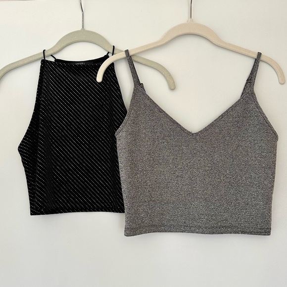 Forever 21 | Tops | Nwot Glitter Tanks | Poshmark